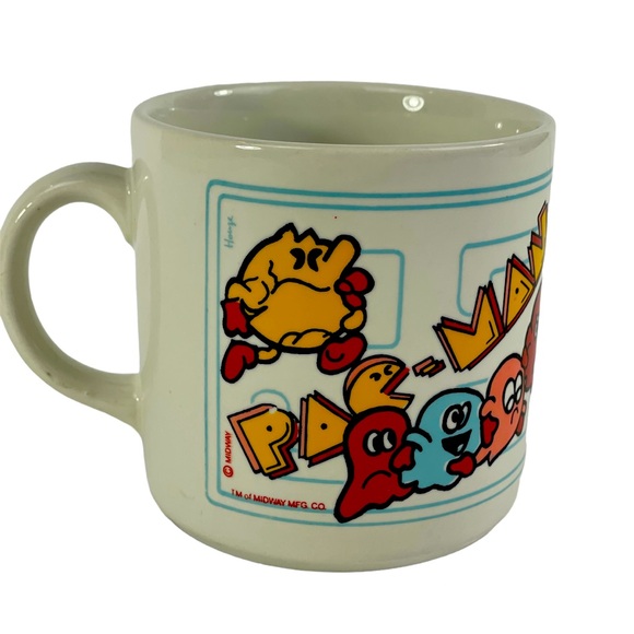 atari | Kitchen | Vintage Pacman Mug Video Arcade Coffee Cup 98s Midway ...